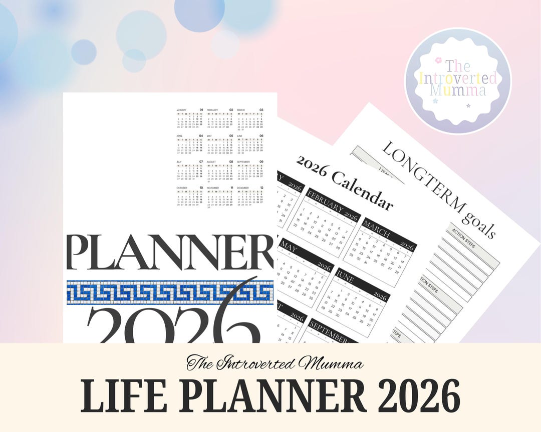 2026 Goal Planner Printable for New Year Resolutions and Yearly ...