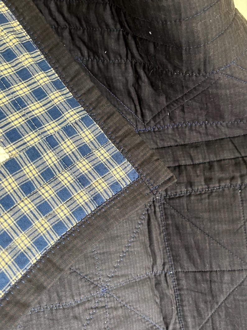 Pinwheel and Block Homespun Plaid Lap Quilt 50x64 - Etsy