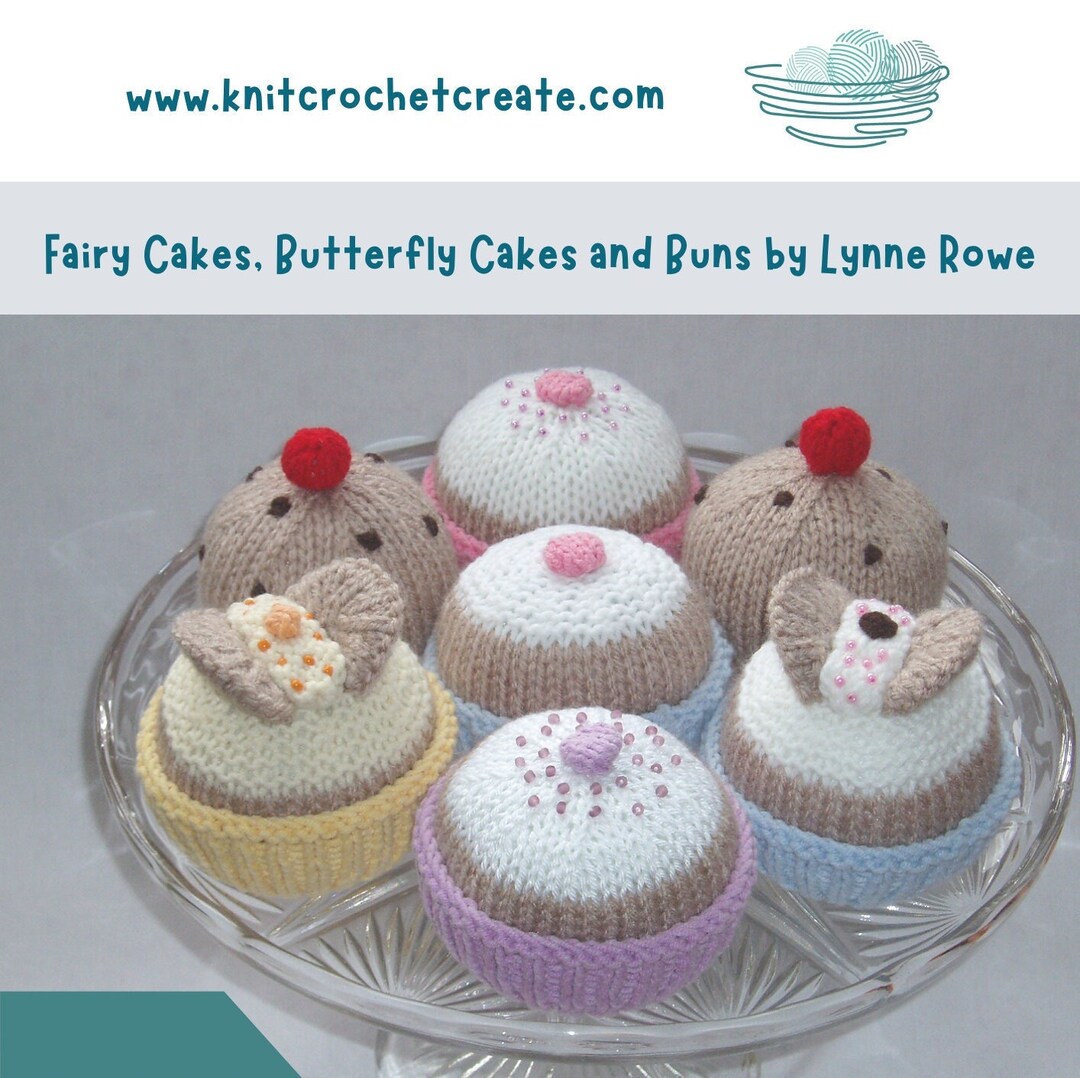 Knitted Cakes Knitting Pattern PDF Knitting Pattern for Cupcakes ...