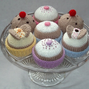 Knitted Cakes PDF Knitting Pattern Instant Download Butterfly Cakes ...