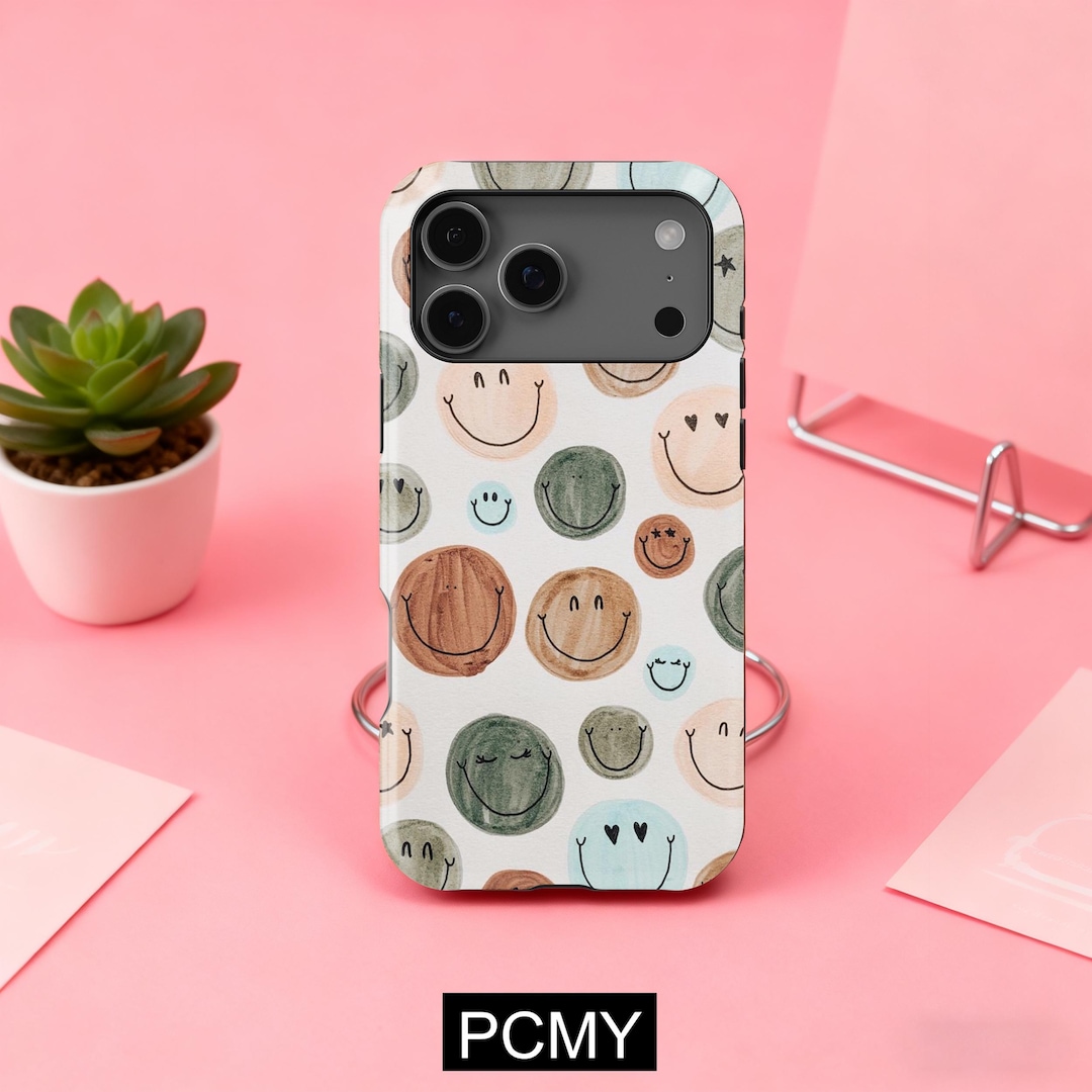 Colorful Smiley Face Phone Case,iphone 17 16 15 14 13 12 11 X Xs 8 Max ...