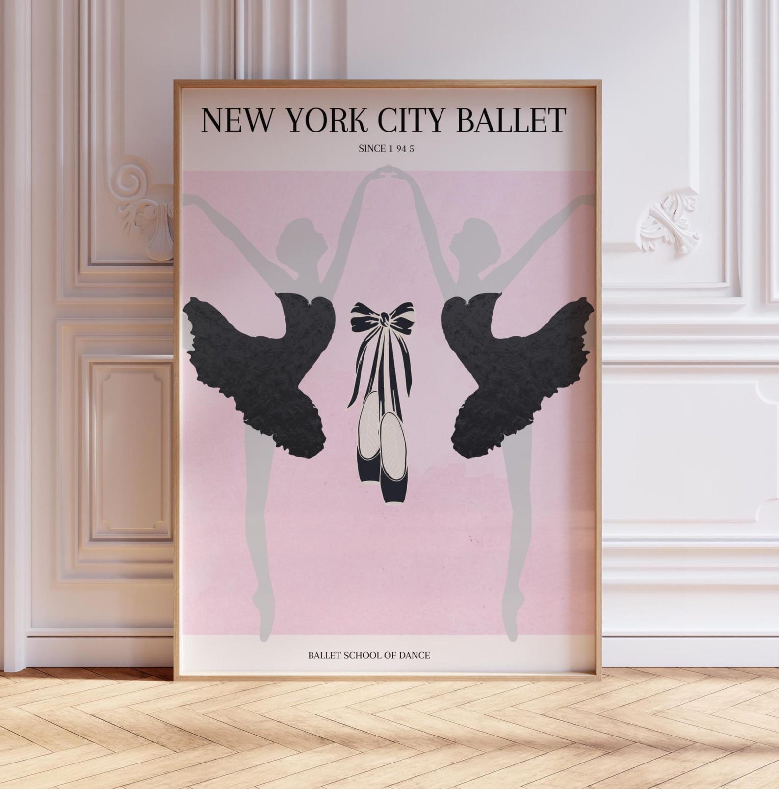 Ballerina Wall Art Printable – Digital Ballet Poster for Girls Room or ...