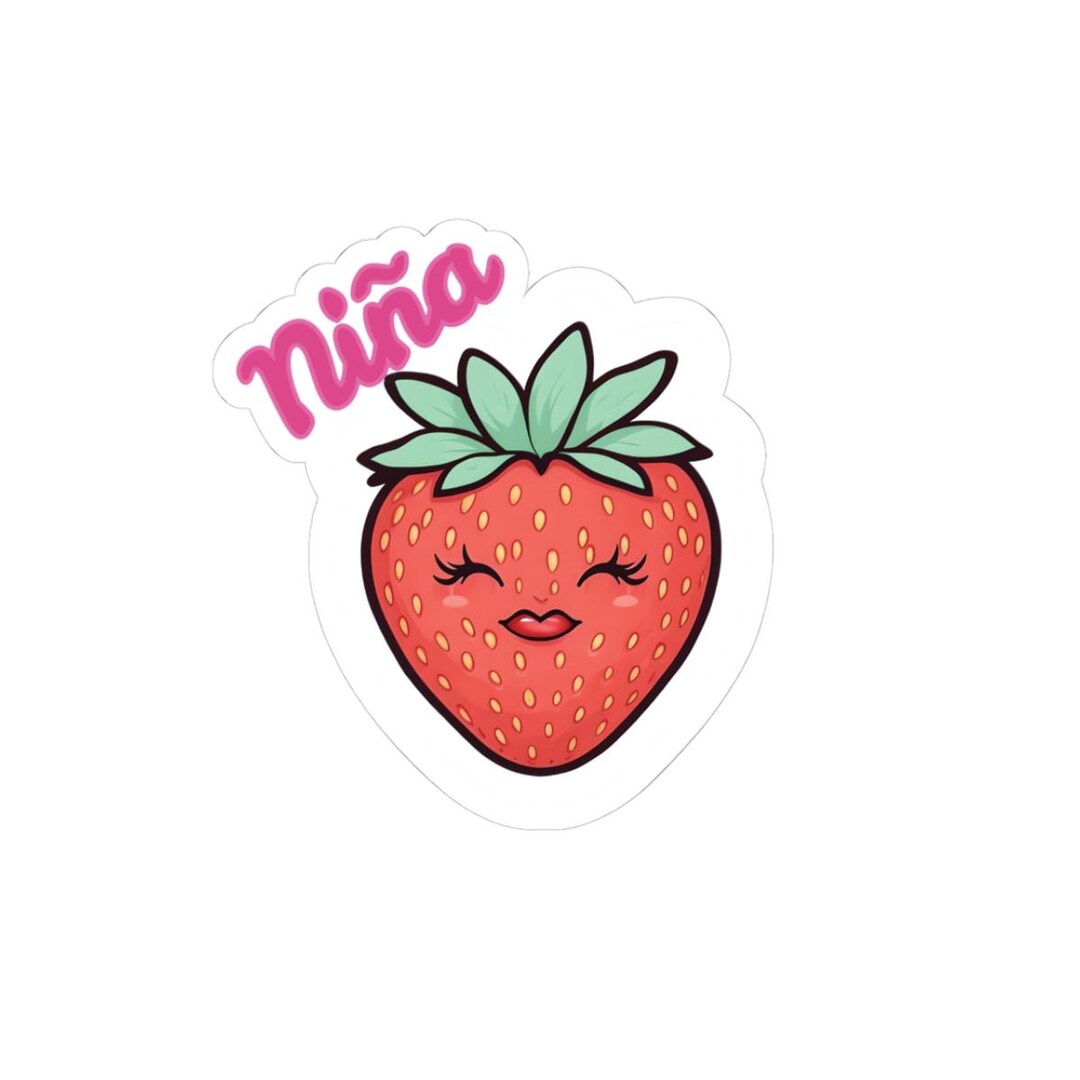 Niña Fresa Sticker Cute Latina Fruit Sticker, Chicana Aesthetic ...