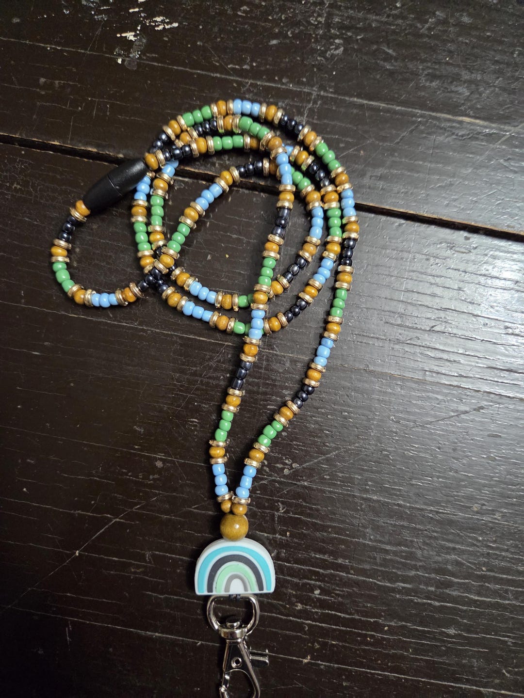 Multicolor Rainbow Lanyards - Etsy