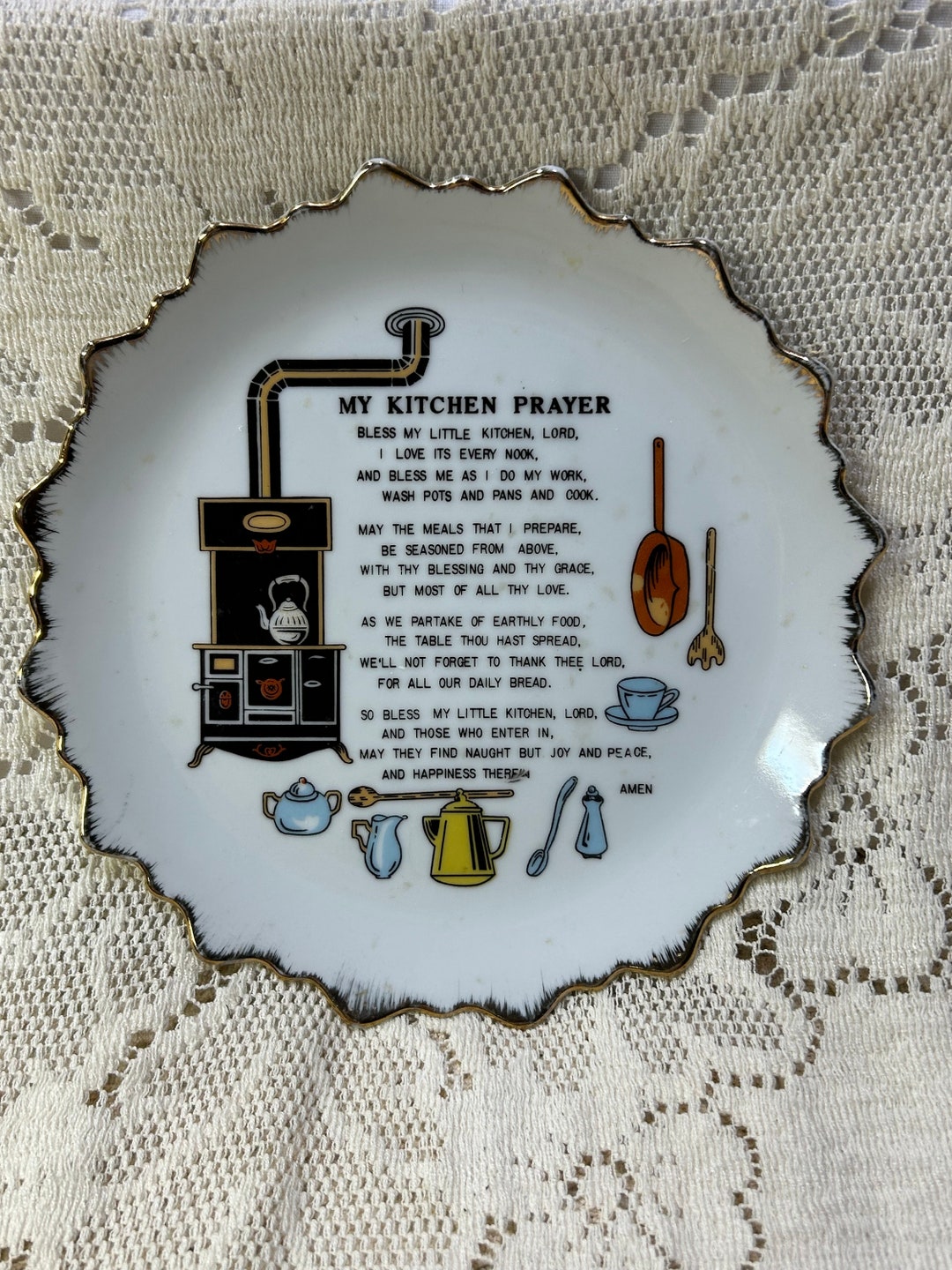 My Kitchen Prayer Wall Plaque - Etsy