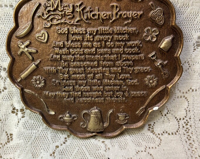 My Kitchen Prayer Wall Plaque - Etsy