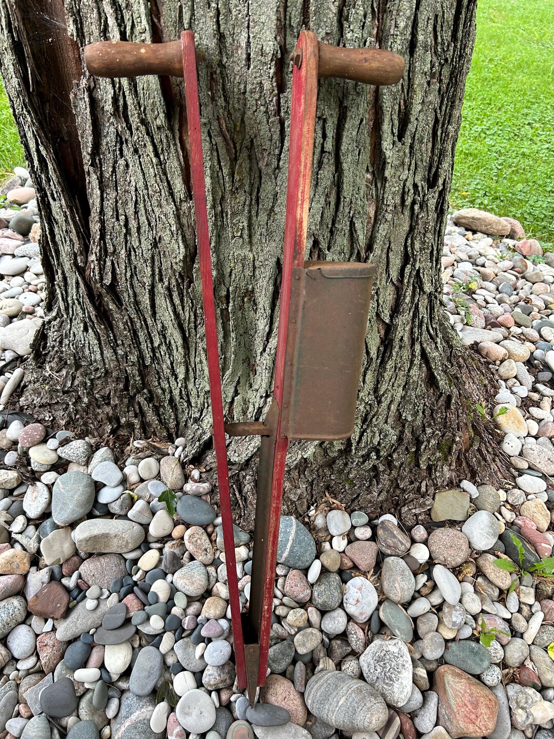 Vintage Corn Planter, Wood and Metal Corn Planter - Etsy