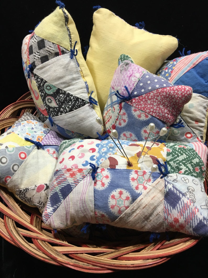 Vintage Quilt Pincushion - Etsy