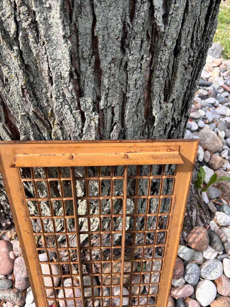 Vintage Cast Metal Floor Grate, Cast Metal Cold Air Return Grate ...
