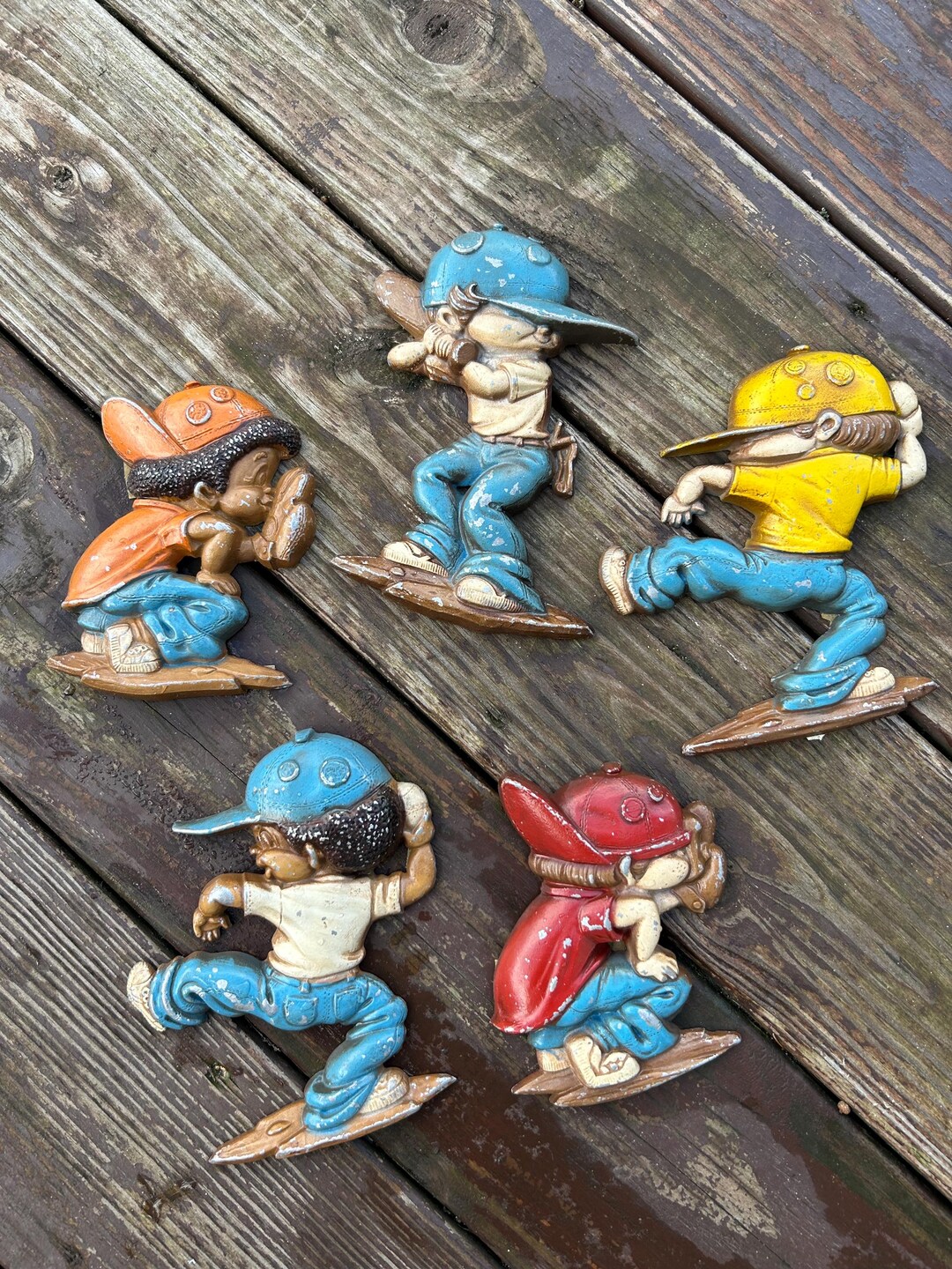 Vintage Sexton Cast Metal Baseball Plaques: Kids Room Decor - Etsy
