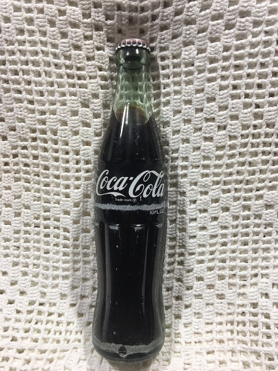 Vintage coke bottle vintage Coca Cola bottle with pop | Etsy