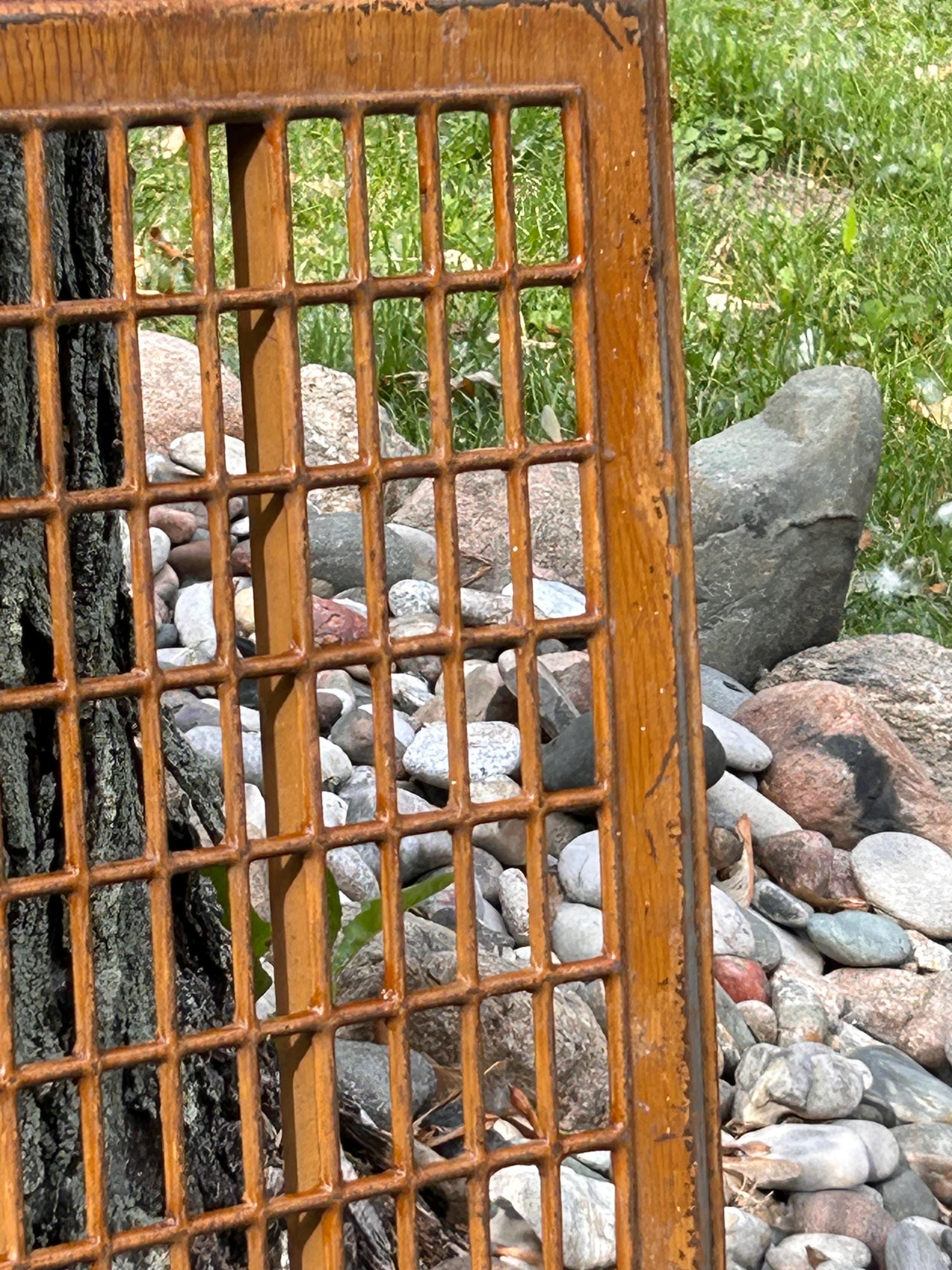 Vintage Cast Metal Floor Grate, Cast Metal Cold Air Return Grate ...