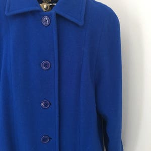 Vintage Harve Bernard, Bernard Holzman Full Length Royal Blue Wool Coat ...