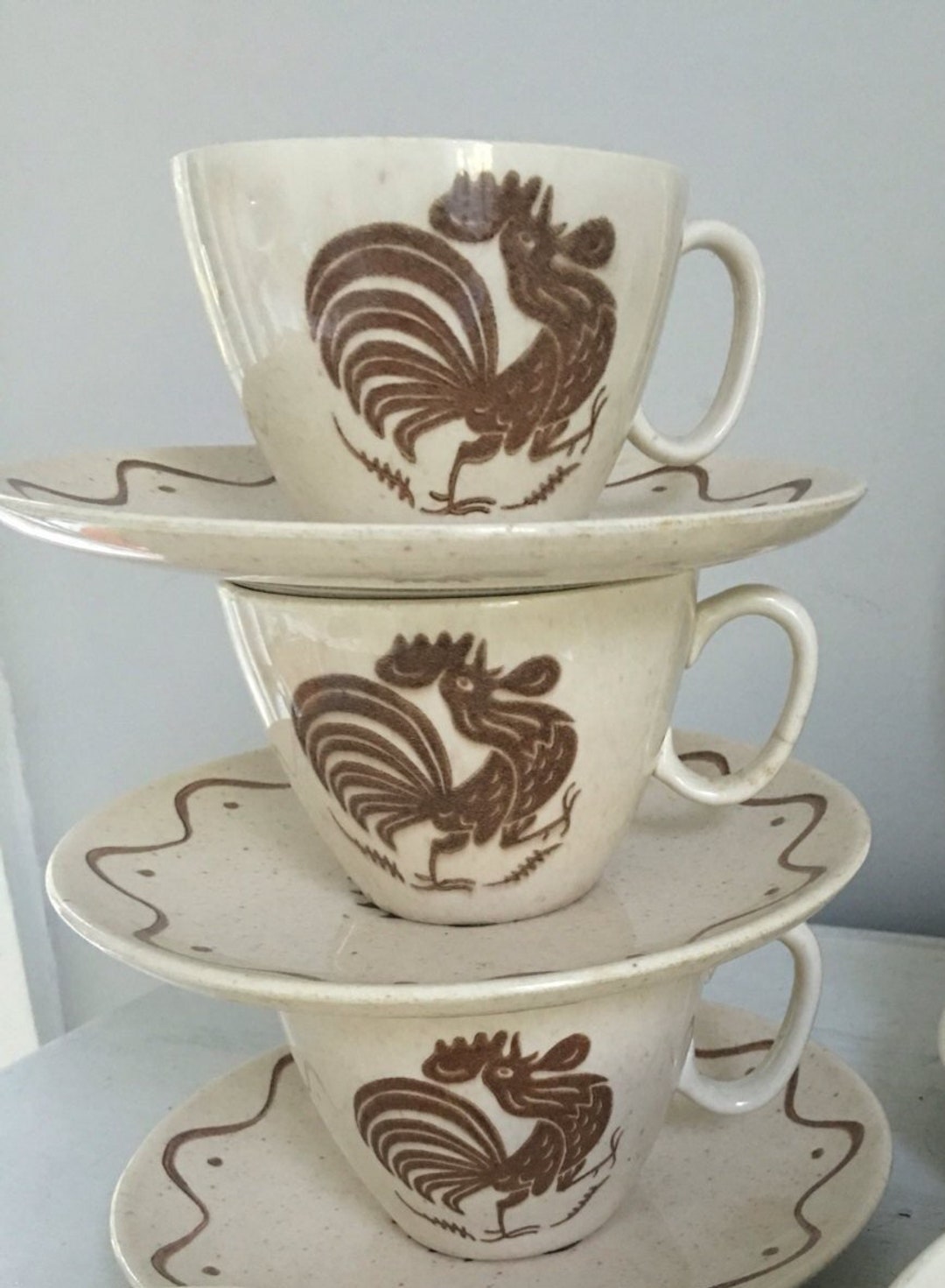 Royal Crown Early Morn Rooster Dishes, Vintage Rooster, Rooster Dishes ...