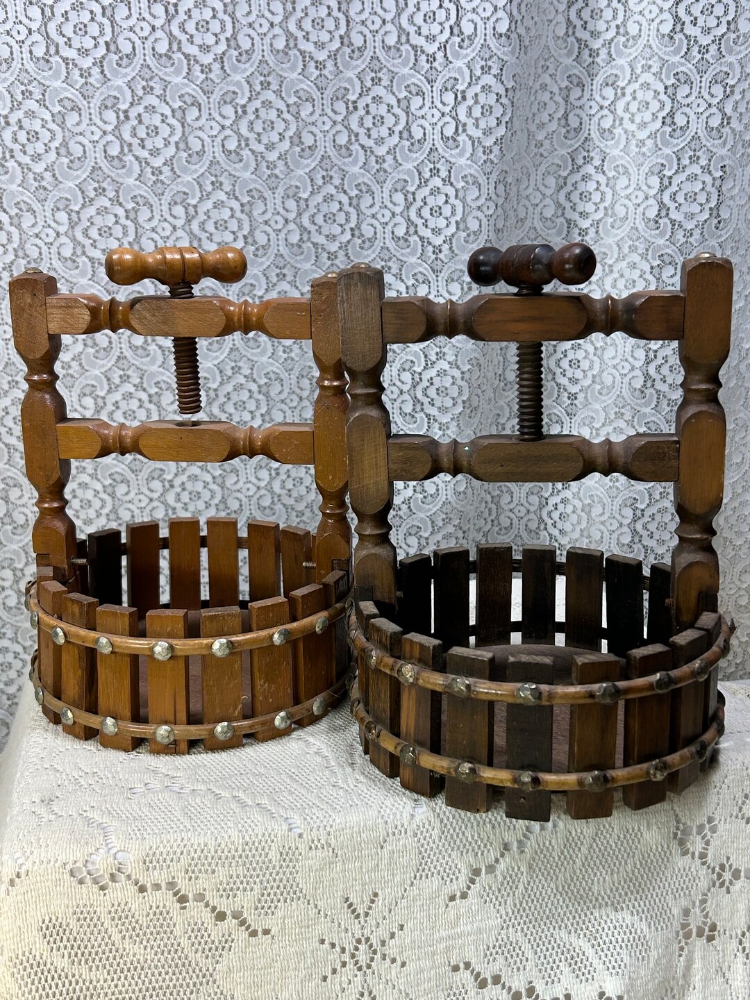 Wooden Nut Bowl, Vintage Nut Cracker / Wishing Well Nut Bowl, Wooden ...