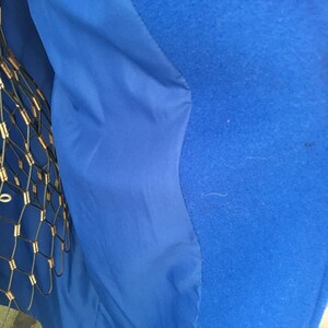 Vintage Harve Bernard, Bernard Holzman Full Length Royal Blue Wool Coat ...