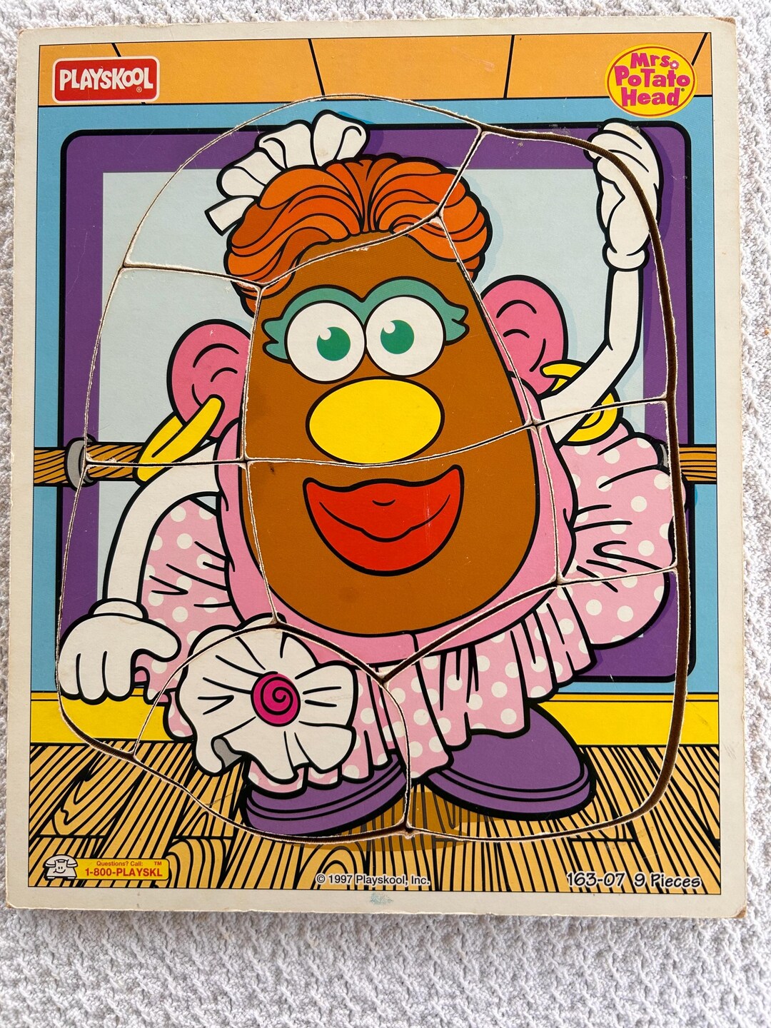 Vintage Playskool Puzzle, Mrs Potato Head Puzzle , Vintage Wooden ...