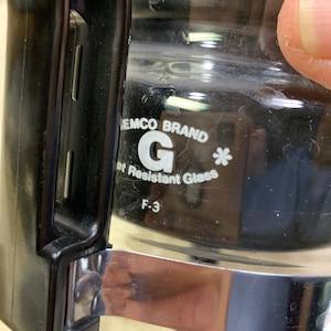 Vintage Gemco Brand Coffee Pot, Glass Coffee Pot, Vintage Glass Perk ...