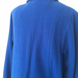 Vintage Harve Bernard, Bernard Holzman Full Length Royal Blue Wool Coat ...