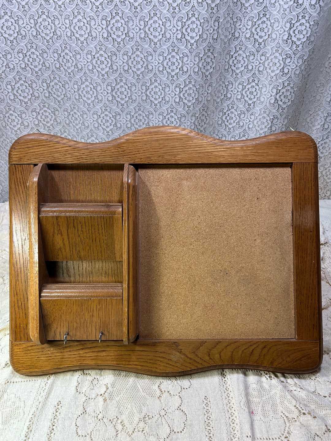 Vintage, Wood Mail, Organizer, Vintage Mail Organizer, Wood Peg Board ...