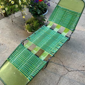 Vintage Jelly Lounge Chair, Vintage Chaise Lounge, Aluminum Folding ...