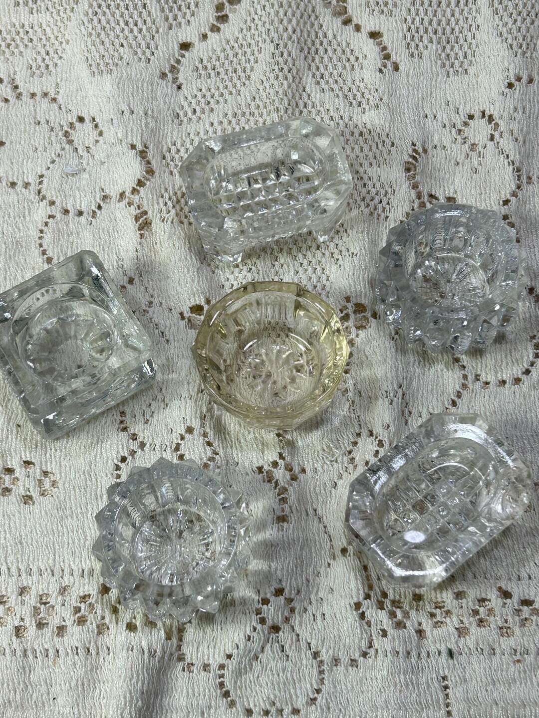Vintage Salt Dipper, Vintage Cut Glass Salt Dippers - Etsy
