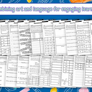 101 Page Alphabet, Number, Shape and Color Worksheets for Preschool and ...