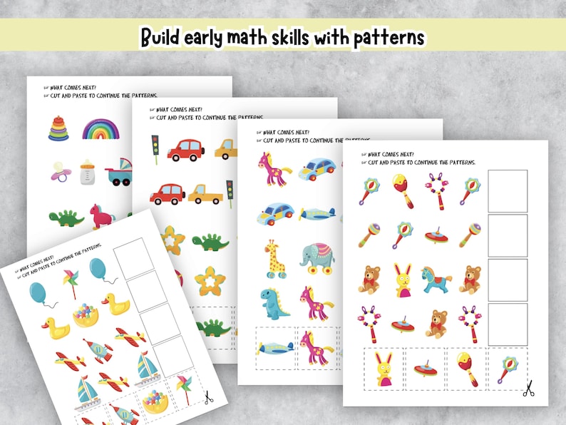 Printable Pattern Recognition Worksheets for Preschool and Kindergarten ...