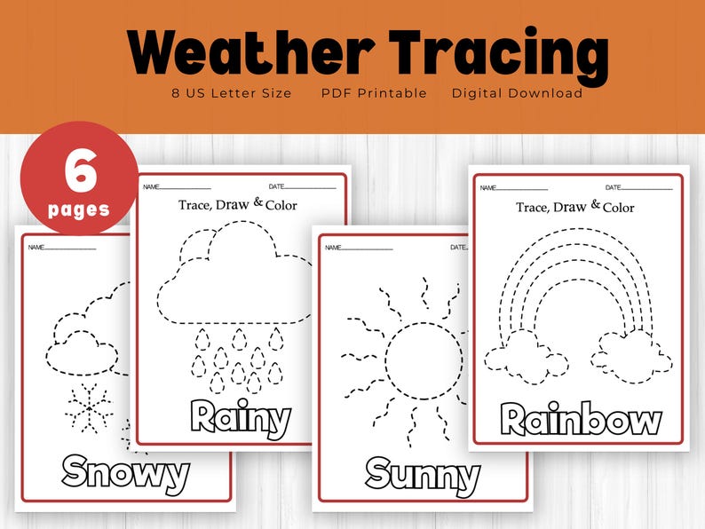 Preschool Color and Trace Worksheets | 90 Pages | Alphabet, Numbers ...