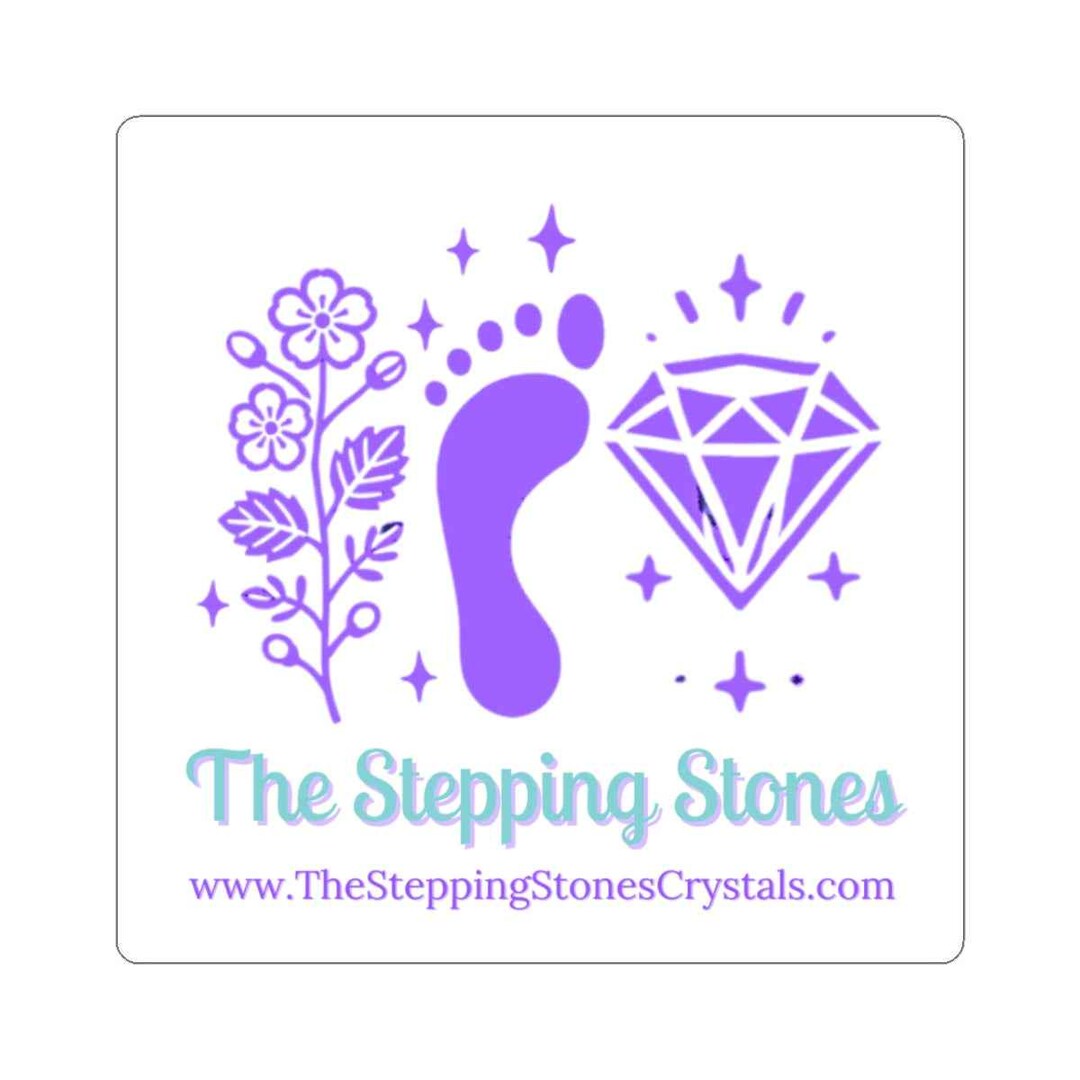 Sticker the Stepping Stones Logo White - Etsy