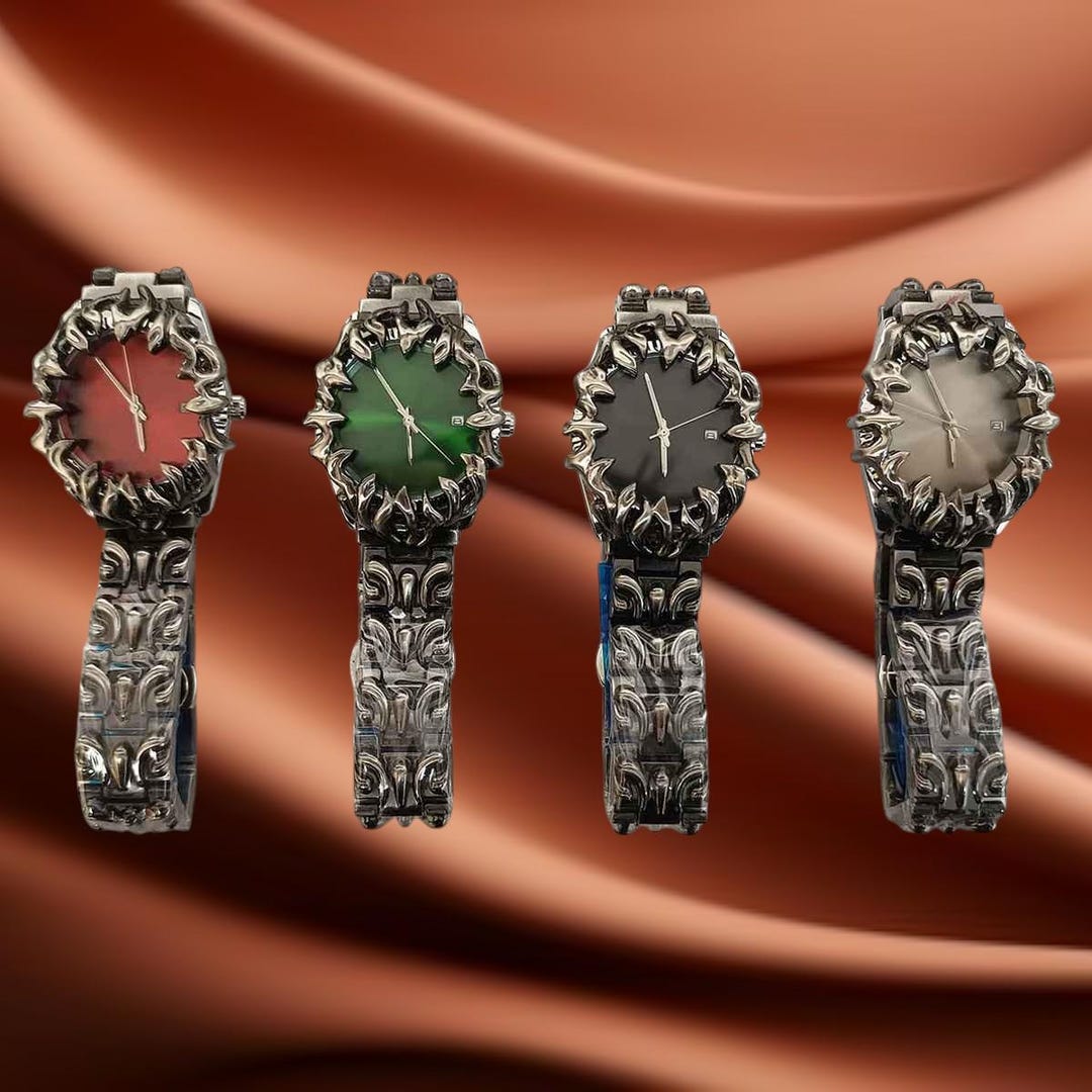 2025 Y2K Demon Claw Watch – Medieval Steel Design Meets Luminous Luxury ...