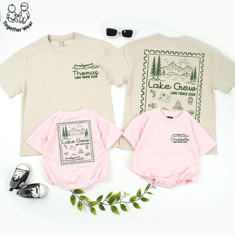 Personalized Lake Crew Matching Shirts, Camping Vacation Family Shirts ...