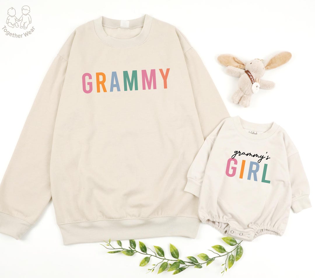Personalized Grammy & Baby Girl Matching Shirts, Gift for Grammy ...