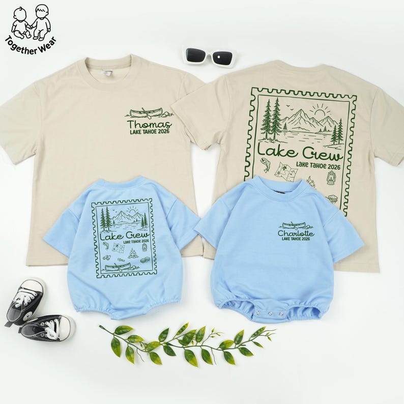 Personalized Lake Crew Matching Shirts, Camping Vacation Family Shirts ...