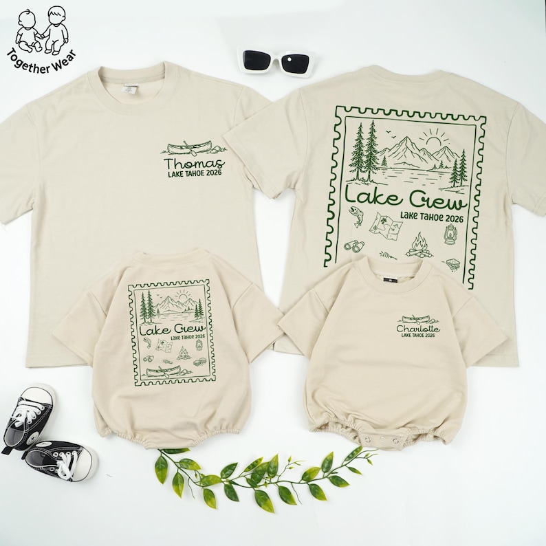 Personalized Lake Crew Matching Shirts, Camping Vacation Family Shirts ...