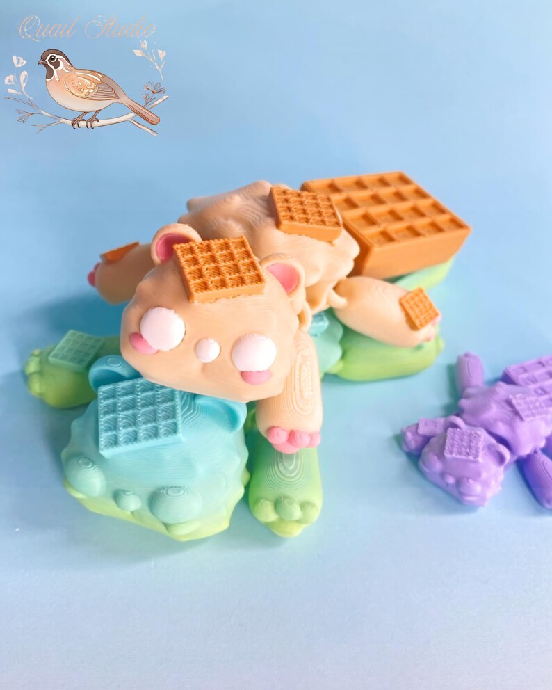 Waffle Beaver STL, Articulating, Flexi, Cute Toy, Fidget, Digital ...