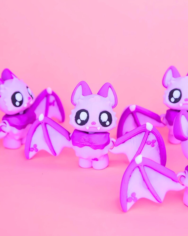 Flexi Bat Fidget: 3D Printing STL & 3MF (digital Download) - Etsy