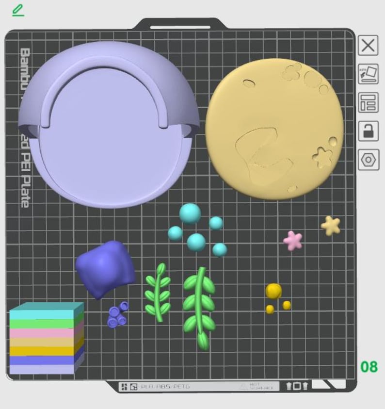 Axolotl Flexi Fidget and Cute Fish Tank STL & 3MF file for 3d printing ...