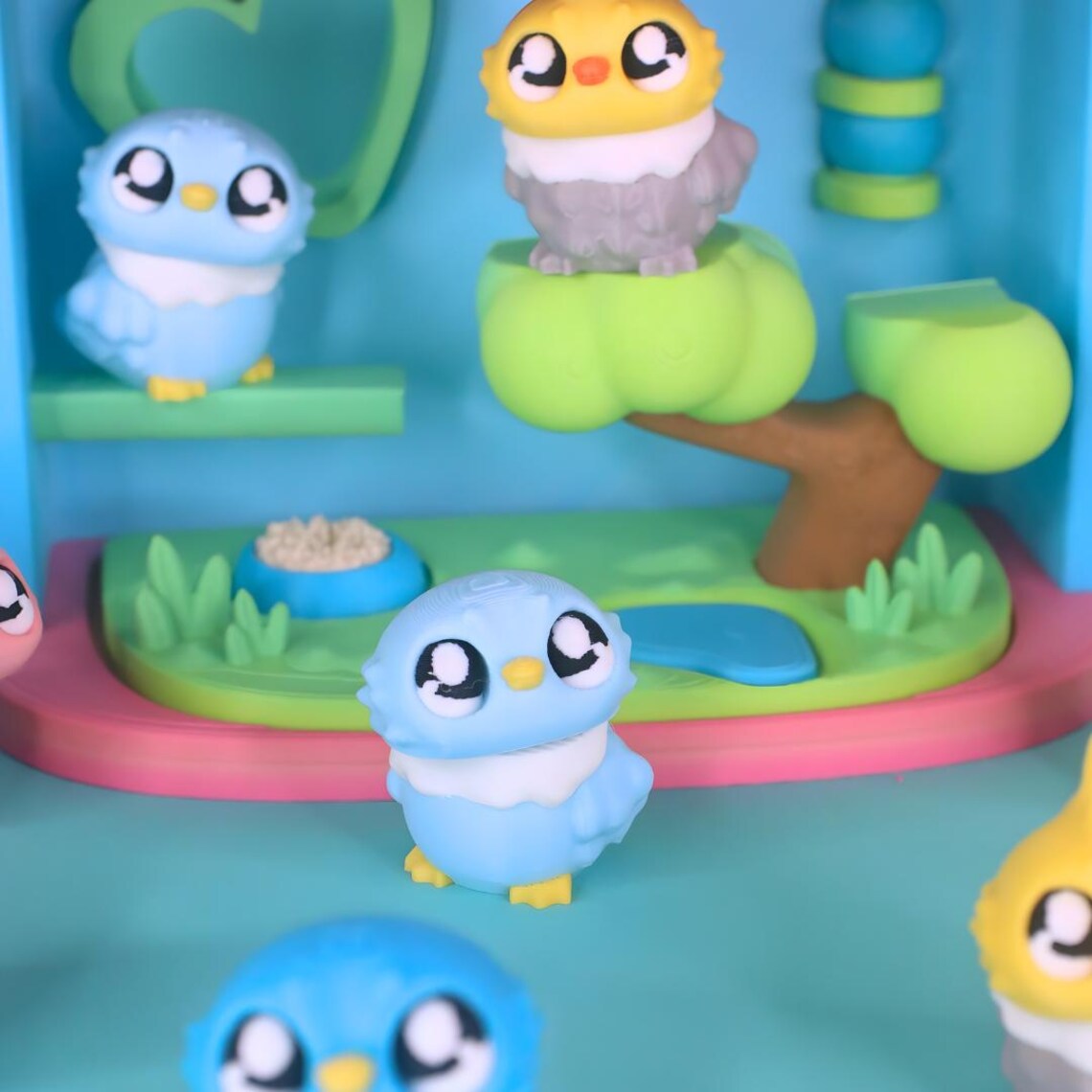 Bird Flexi Fidget & Display Diorama STL - Etsy