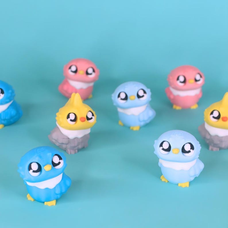 Bird Flexi Fidget & Display Diorama STL - Etsy