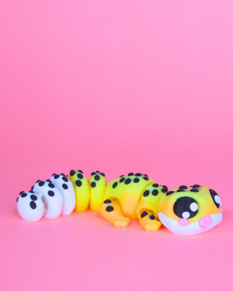 Fidget Leopard Gecko Lizard Flexi STL File for 3d Printing, Fidget ...