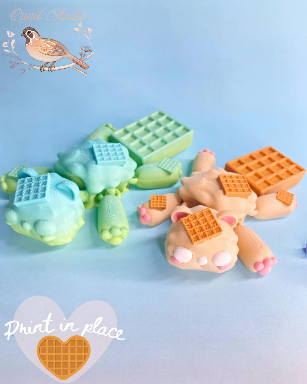 Waffle Beaver STL, Articulating, Flexi, Cute Toy, Fidget, Digital ...