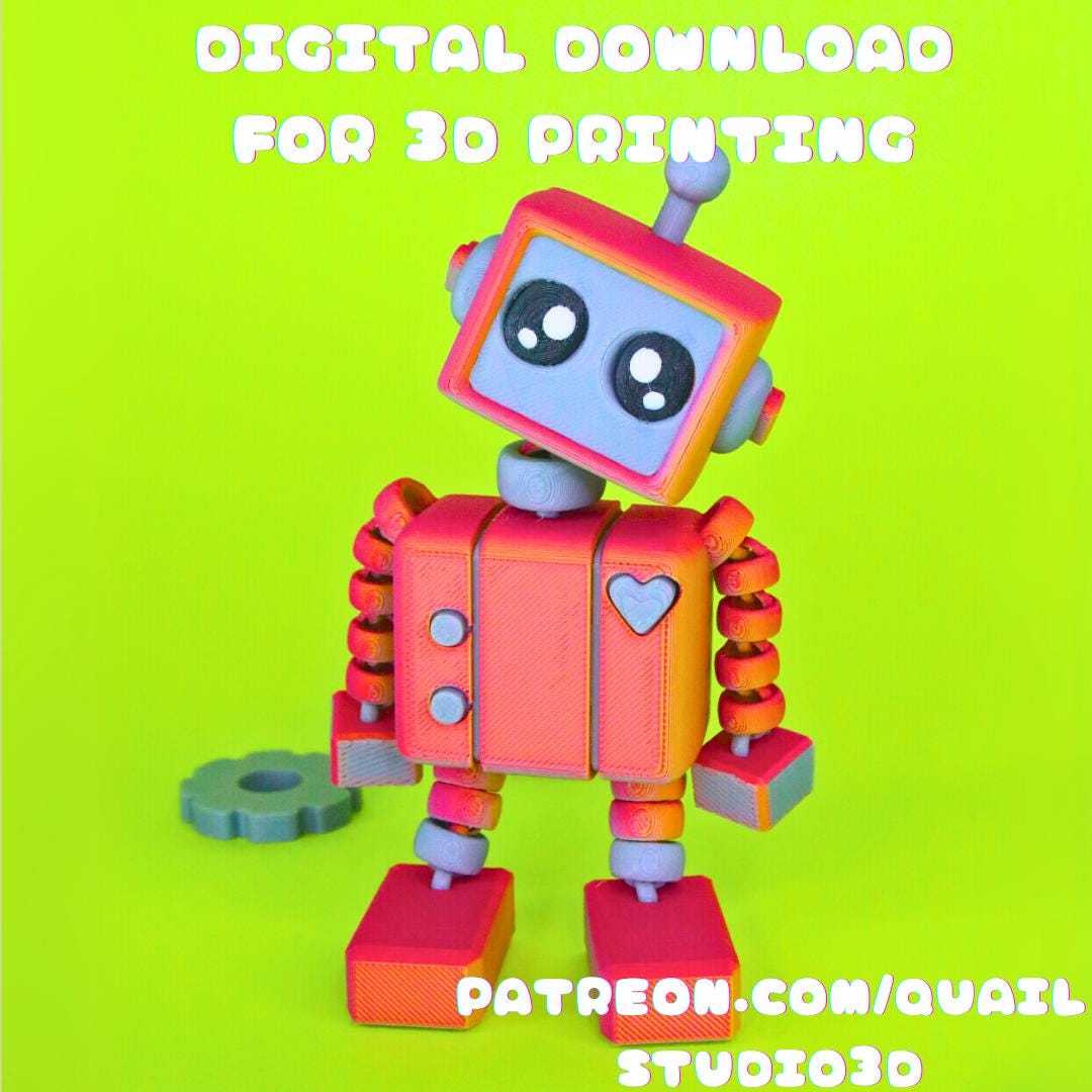 Articulated Robot STL File: Flexi R-max 7 Fidget Toy (digital Download ...