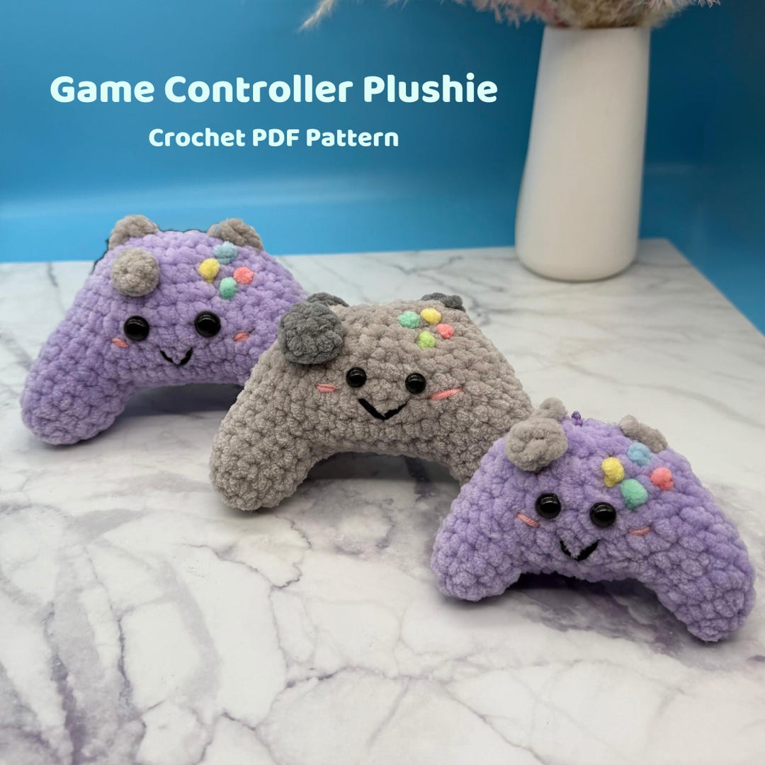 Crochet Game Controller Pattern PDF Kawaii Amigurumi Gamer Plushie Gift ...