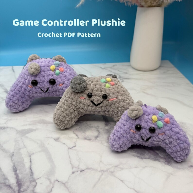 Crochet Game Controller Pattern PDF Kawaii Amigurumi Gamer Plushie Gift ...