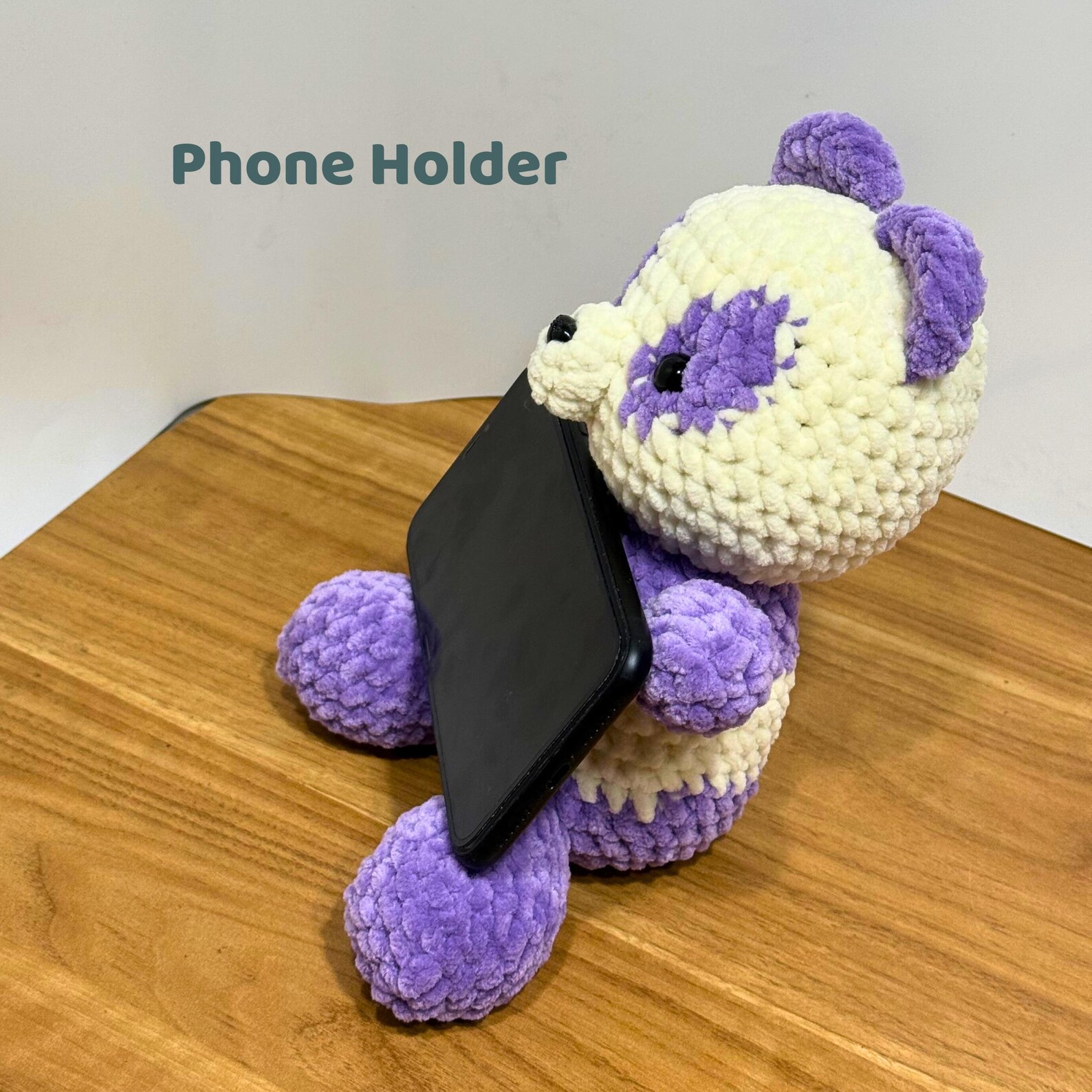 Panda Crochet Pattern PDF Kawaii Crochet Plushie Phone Stand Weighted ...