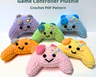 Crochet Game Controller Pattern Pack PDF Kawaii Amigurumi Gamer Plushie ...