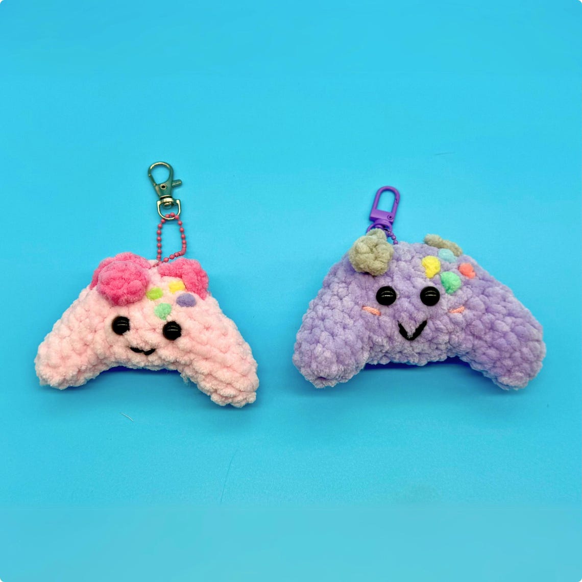 Crochet Game Controller Pattern Pack PDF Kawaii Amigurumi Gamer Plushie ...