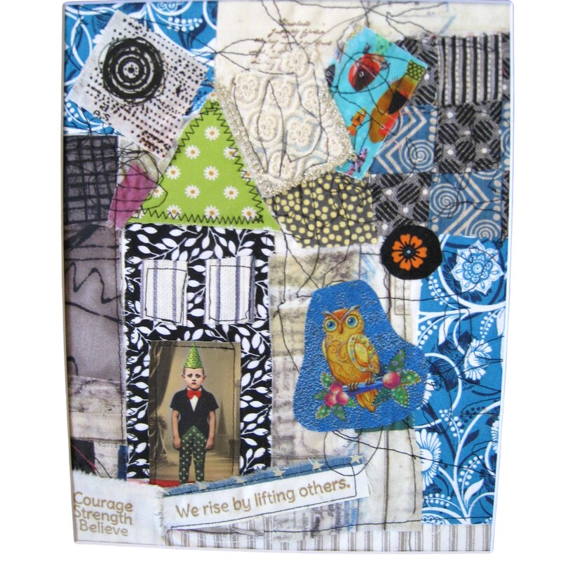 Fabric Collage - Etsy