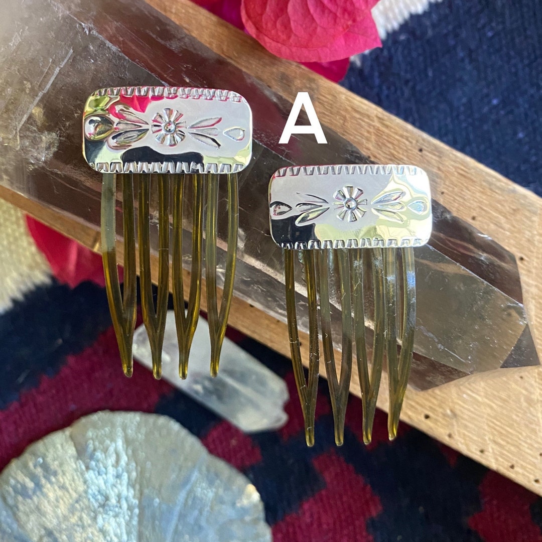 Mini Silver Hair Combs - Etsy